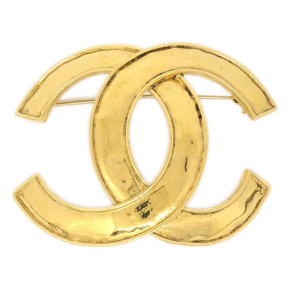 CHANEL | Jewelry | Chanel Cc Logos Brooch Gold 94p 659 | Poshmark